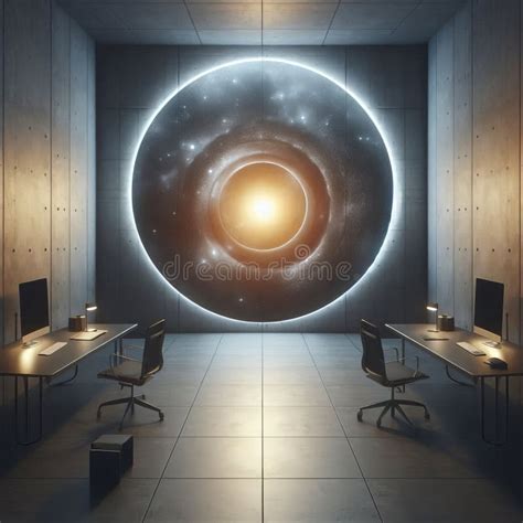 Void Space A Space That Appears Empty Or Devoid Of Visible Obj Stock Illustration Illustration