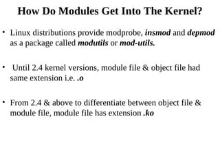 Kernel Module Programming | PDF