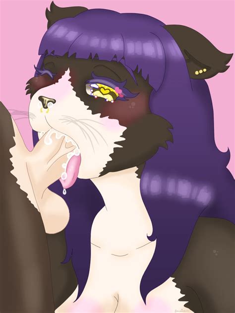 Rule 34 Adoration Anthro Black Tie Suit Blowjob Face Bodily Fluids