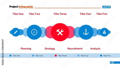 Complex Process Diagram Slide Template Stock Vector Adobe Stock