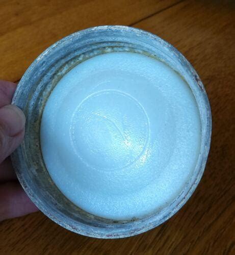 Antique Ball Mason Jar Error In The Letter A Triple L Zinc Lid Aqua