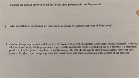 Solved Minitab Output For Activity Problem Regression