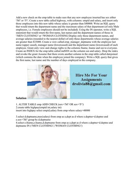 Add A New Check On The Emp Table To Make Sure That Any New Employee Indocx