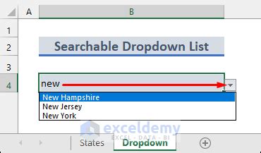 Create A Searchable Drop Down List In Excel Methods ExcelDemy