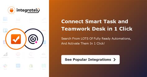 How To Integrate Smart Task And Teamwork Desk 1 Click ️ Integration