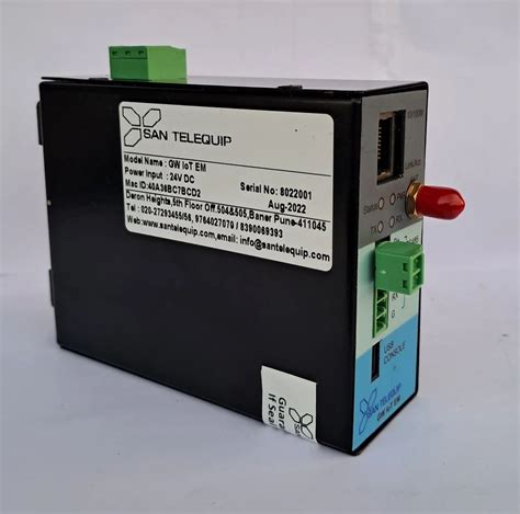 Gw Iot Em Iot Gateway Using Ethernet Wan And Wi Fi Interface At ₹ 8625