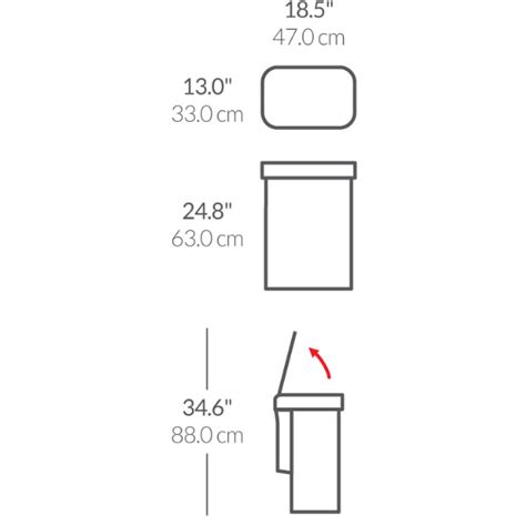 Simplehuman 58l Rectangular Sensor Bin Napev