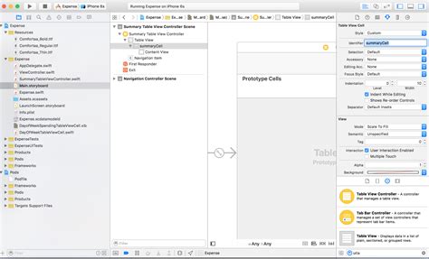 Ios Custom Uitableview Cell Nib File Only Shows Up After Select Cell