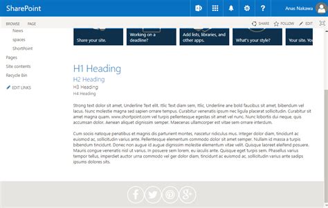 Part 2 Add The Footer To Sharepoint Shortpoint Support