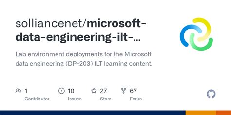 GitHub Solliancenet Microsoft Data Engineering Ilt Deploy Lab Environment Deployments For The