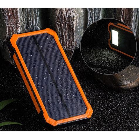 Jual Powerbank Solar Power Tenaga Matahari Mah Port Usb Orange Shopee Indonesia