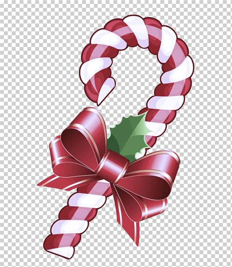 사탕 지팡이 리본 Polkagris 제과 크리스마스 스틱 사탕 이벤트 휴일 Png Klipartz
