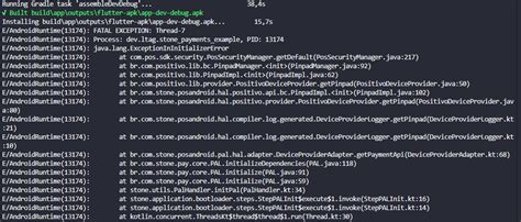 Flutter Error Generating Apk For Positivo Terminal Integration 4each Forum Progress