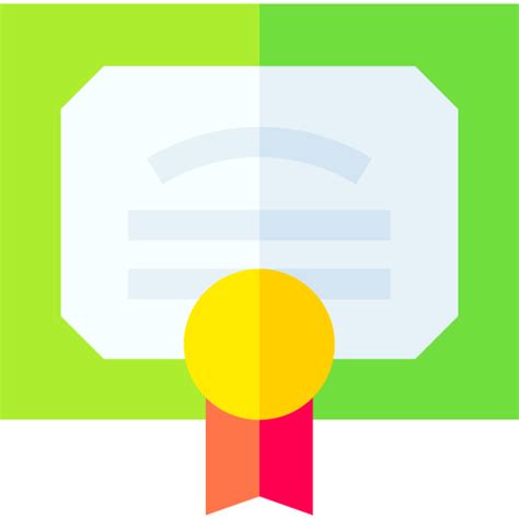 졸업 증서 아이콘 Basic Straight Flat Freepik