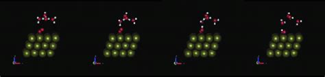 4 snapshots from cpmd simulations [69] of the orr first reduction step