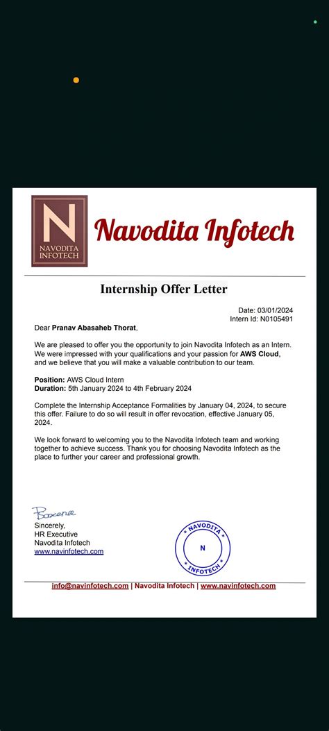 Pranav Abasaheb Thorat On Linkedin Navoditainfotech Awsinternship
