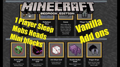 Bedrock Tweaks Minecraft Bedrock Tweaks Addon For 115116