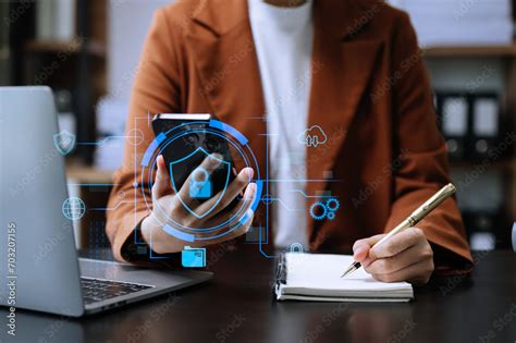 Cybersecurity And Privacy Concepts To Protect Data Lock Icon And