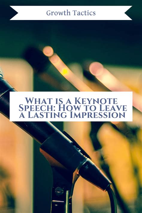 What Is A Keynote Speech How To Leave A Lasting Impression