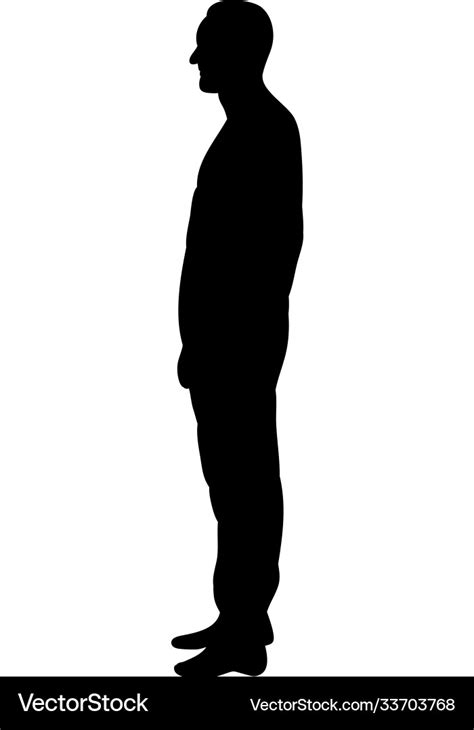 Man Silhouette Side View