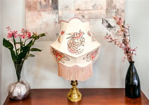 Double Socket Pull Chain Lamp With Victorian Lampshade Etsy