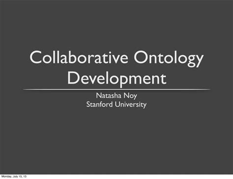 Collaborative Ontology Development Ppt