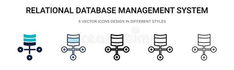 Database Relational Icons Stock Illustrations 109 Database Relational