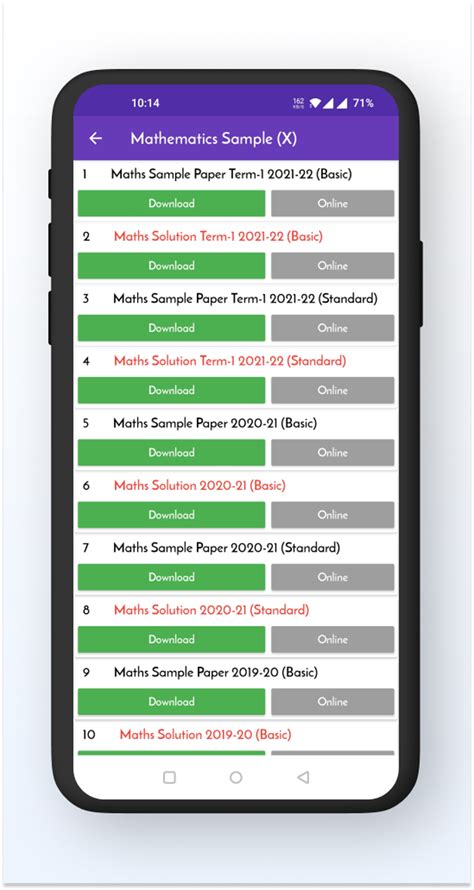 Class 10 Cbse Board Solved Papers Sample Papers Apk For Android Download