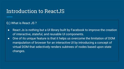Welcome To React Flux PPT