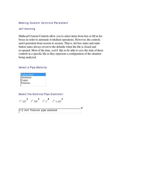 Mathcad 13 Custom Controls Pdf Metadata Object Computer Science