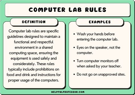 21 Best Computer Lab Rules 2025 Helpful Professor