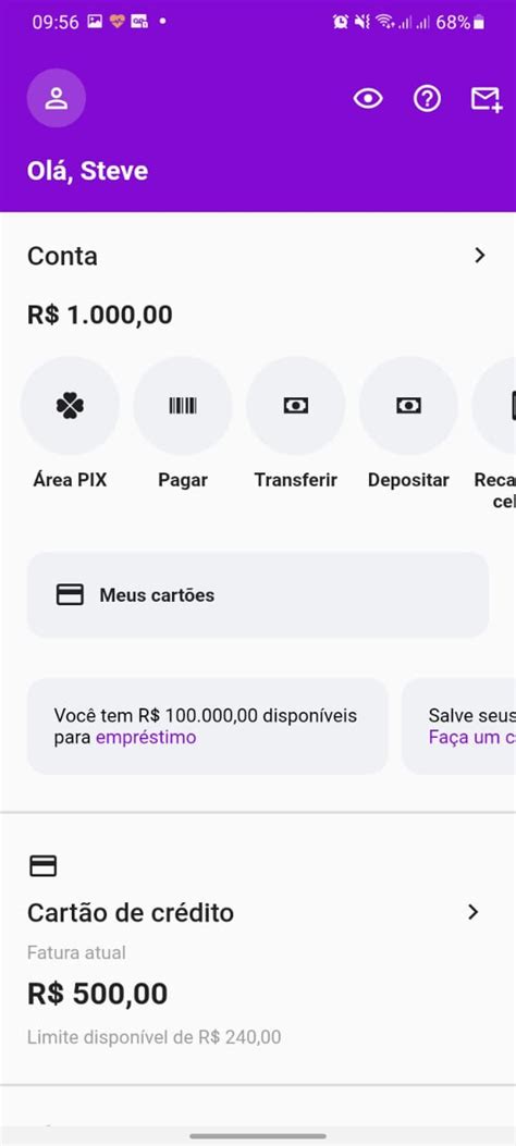 GitHub Stevenarancic Nubank Clone Da Home Do Aplicativo Do Nubank Feito Em Flutter