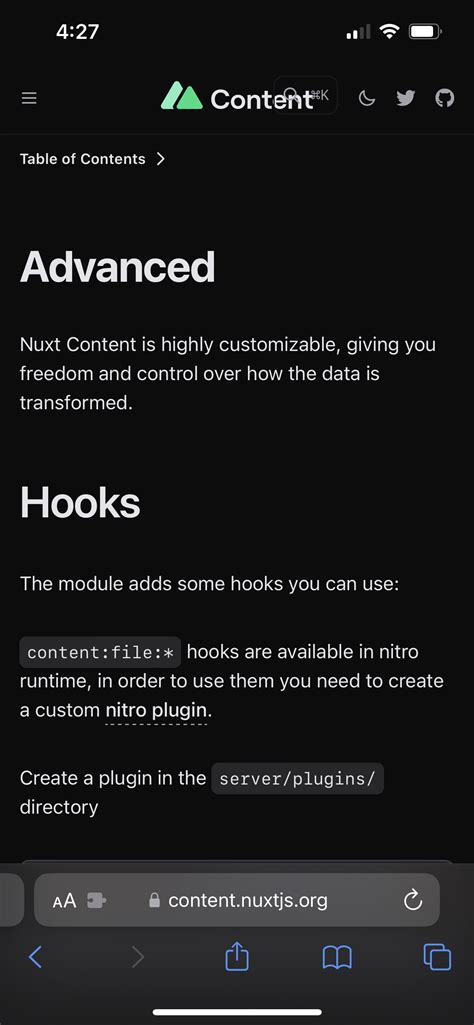 Search File Broken On Mobile · Issue 1803 · Nuxtcontent · Github