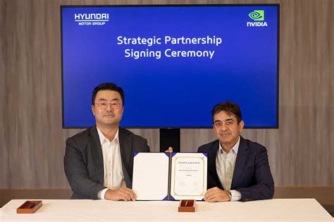 현대자동차와 Nvidia의 Ai 개발 파트너십 체결