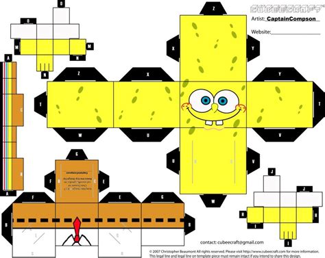 Spongebob Cubeecraft By Captaincompson On Deviantart Turma Do Bob Esponja Festa Do Bob