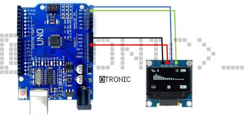 Mini Oled 096 128x64 I2c Inch Aansluitschema Met Voorbeeldcode Voor