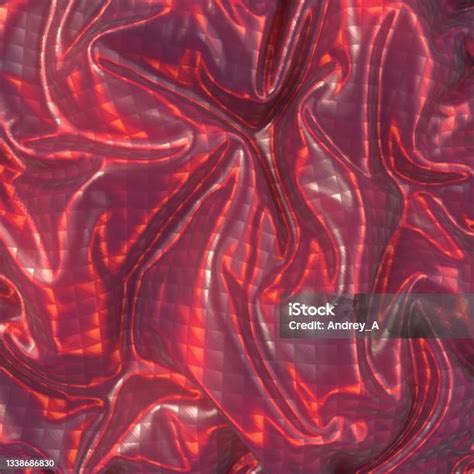 메탈릭 스파클링 기하학적 패턴의 흐르는 실크 고급 소재의 디지털 일러스트를 3d 렌더링 0명에 대한 스톡 사진 및 기타 이미지 0명 3차원 형태 곡선 Istock