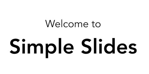 Simple Slides