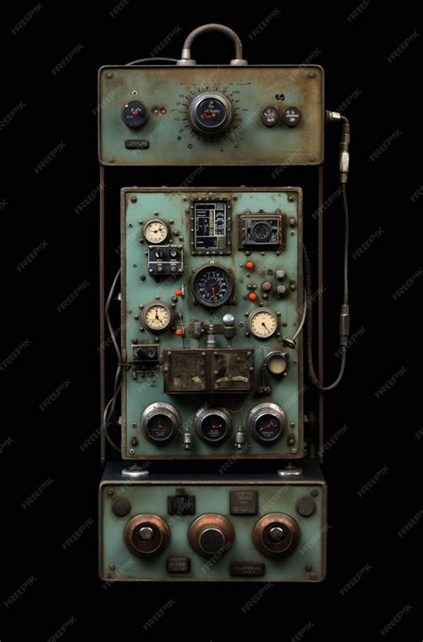 Premium Ai Image There Is A Old Machine With A Lot Of Buttons And Gauges Generative Ai