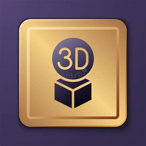 Purple 3d Isometric Cube Geometric Shape Puzzle Built Modern Design Template Stock Vector