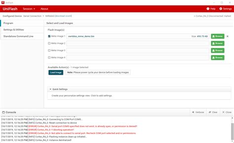 IWR Unable To Flash Or Run Mmwave Demo On An IWR ISK MMWAVEICEBOOST With IWR ISK