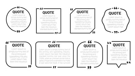Premium Vector Quote Box Frame Quote Box And Speech Bubble Templates Set Isolate On White