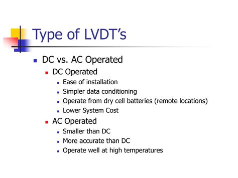 Ppt Lvdt Linear Variable Displacement Transducerstransformers