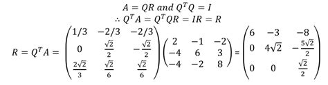 Detailed Explanation Of Qr Decomposition By Householder Transformation