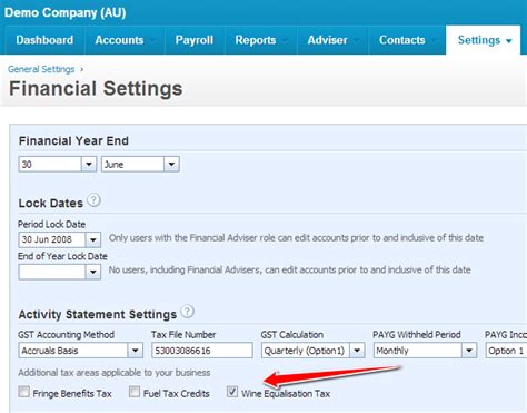 Vinsight Documentation Configuring Xero For Wet Tax Vinsight