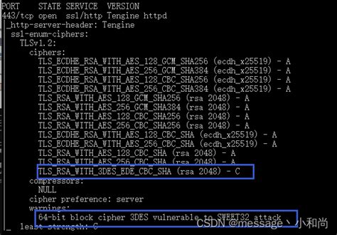 Ssltls类安全漏洞及slb安全漏洞问题sweet32 Csdn博客