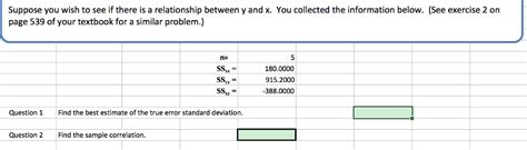 Solved Suppose You Wish To See If There Is A Relationship