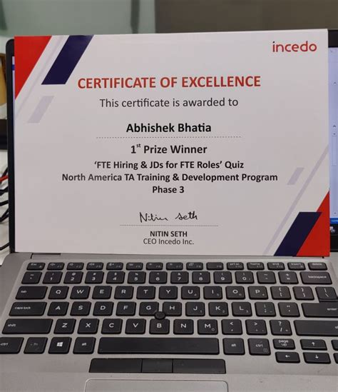 Abhishek Bhatia On Linkedin Winner Incedo Achivement Success Talentacquisition 36 Comments