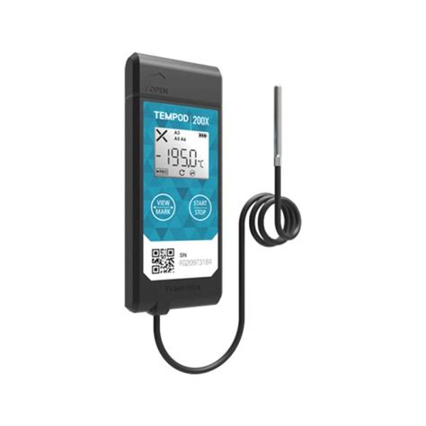 TEMPOD 200X External RTD Probe Extremely Low Temperature USB PDF Temperature Data Logger