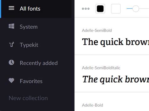 FontBase Free Font Manager By Dominik Levitsky On Dribbble